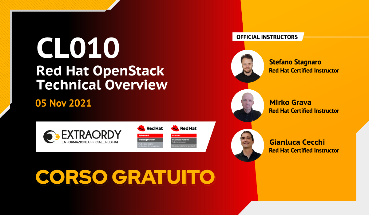 CL010 – Red Hat OpenStack Technical Overview